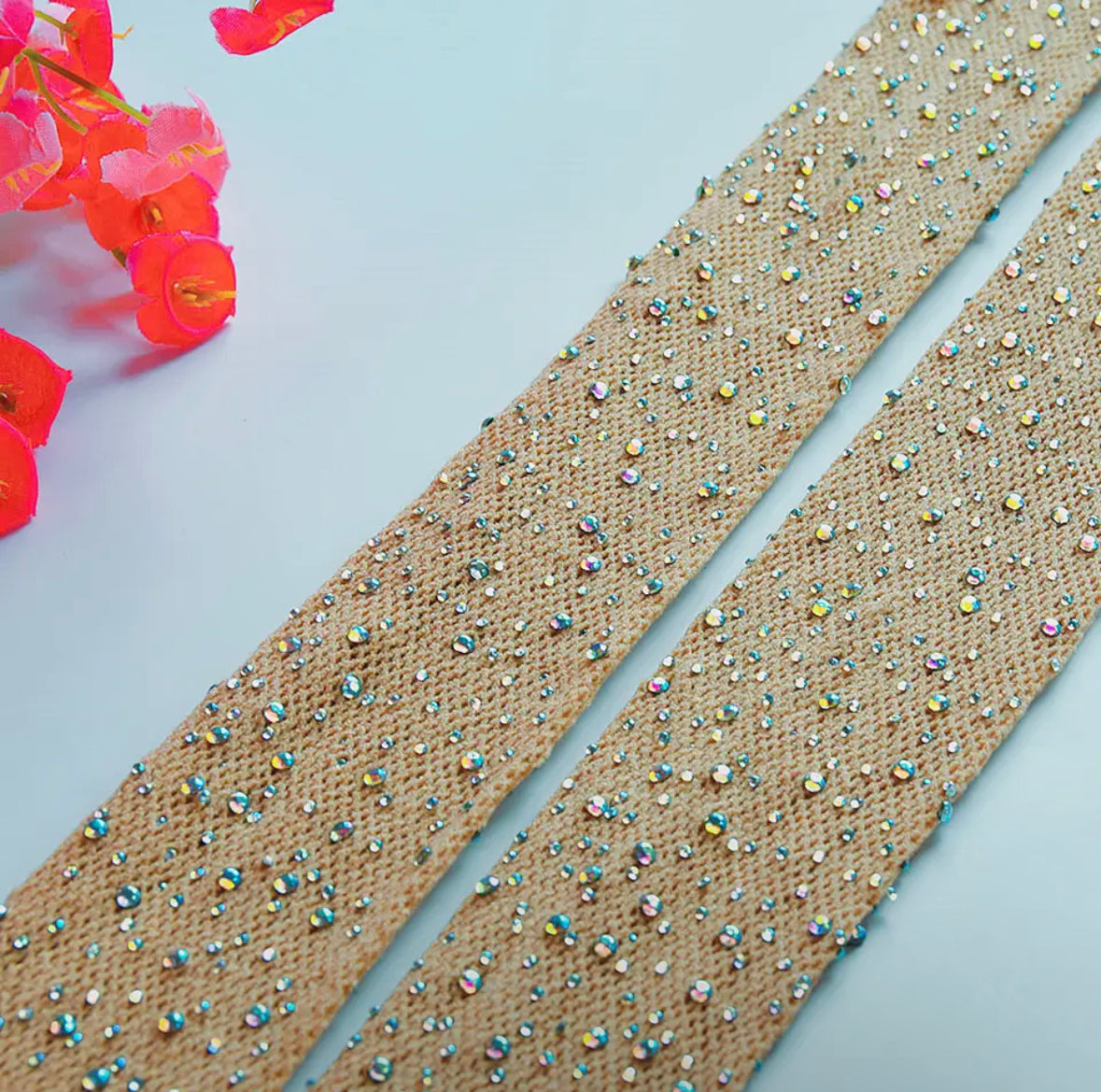 Rhinestone Fishnet Tights Skin – TrueColours